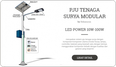 PJU Tenaga Surya (PJUTS), PJU Solar Cell, untuk jalan dan fasilitas ...